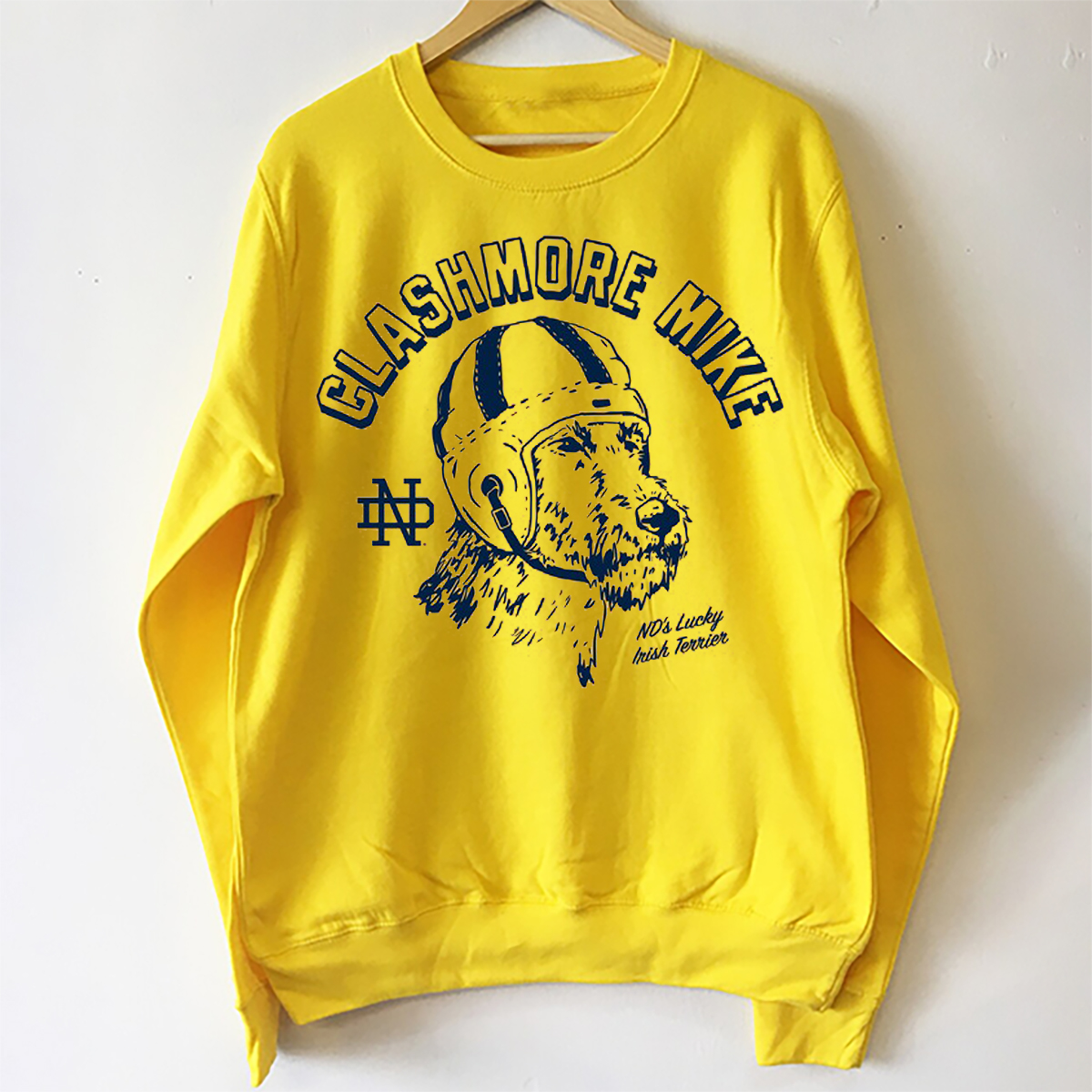Retro Notre Dame Clashmore Mike T-Shirt for Fighting Irish Fans ...