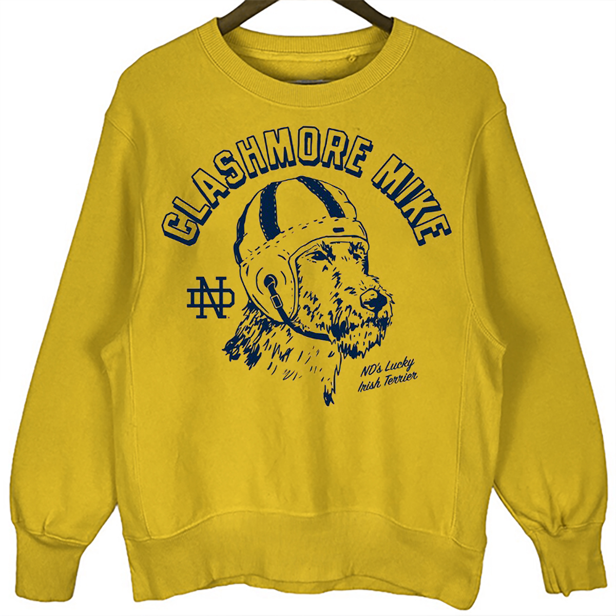 Retro Notre Dame Clashmore Mike T-Shirt for Fighting Irish Fans ...